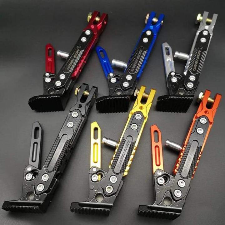 Motorcycle side stand Universal CNC Aluminum Alloy Adjustable Side ...