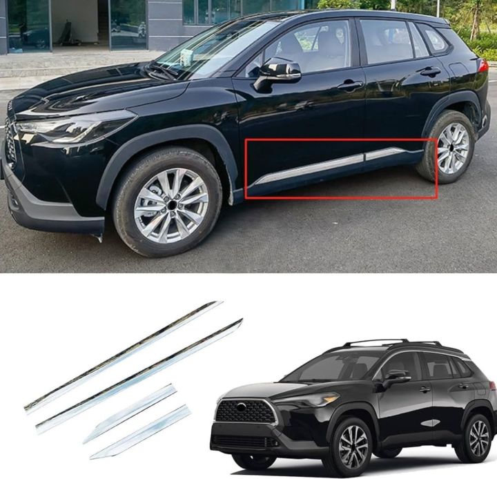 Body Kits, Modifications Toyota Corolla Cross Carbon Fiber Side Bumper ...
