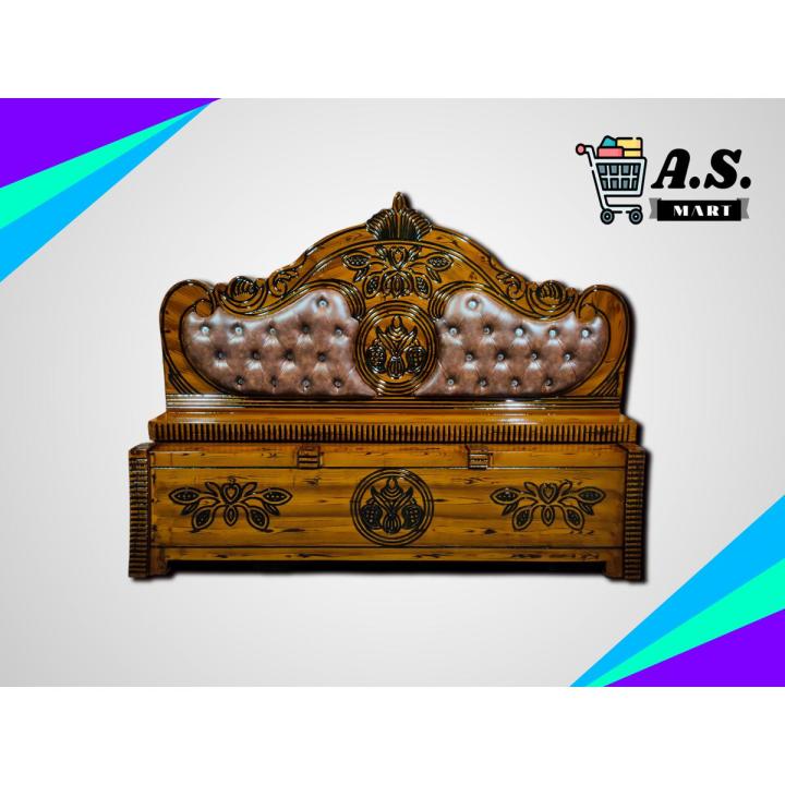 Malaysian Wood Lekar Bed With Lekar Polish | Daraz.com.bd