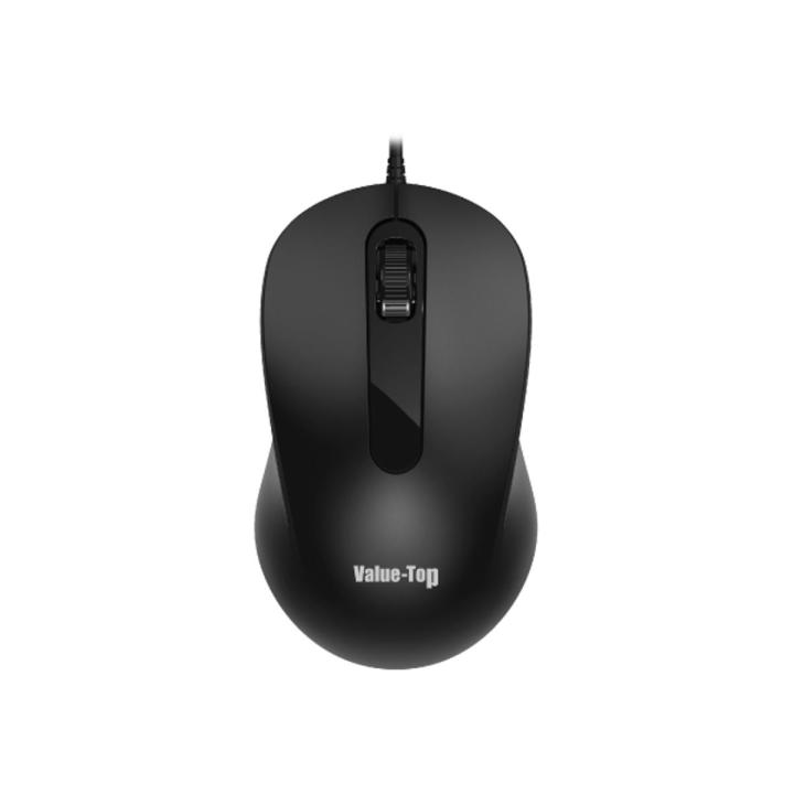 VALUE-TOP VT-M4208U BLACK USB Wired OPTICAL MOUSE | Daraz.com.bd