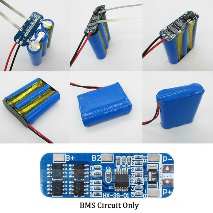 3s 12v 18650 10a bms চার্জার লি-আয়ন লিথিয়াম ব্যাটারি সুরক্ষা বোর্ড ...