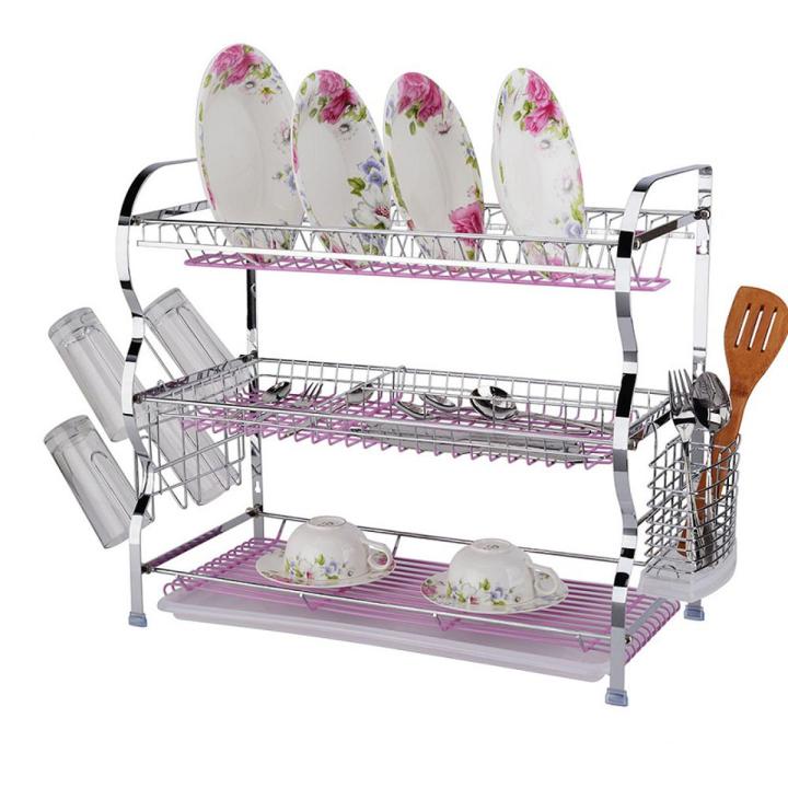 3 Layer Dish Drainer Rack - Maximize Your Kitchen Space With This ...