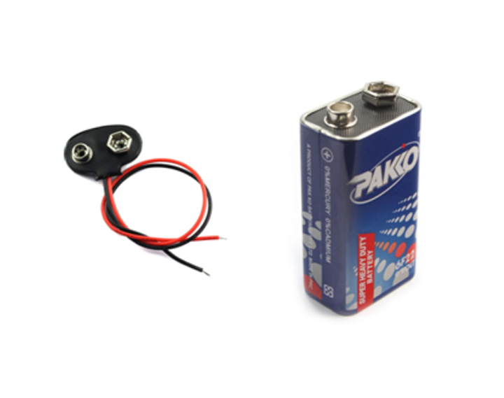 PAKKO 9V Battery with Connector | Daraz.com.bd