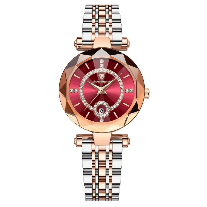 POEDAGAR 719 Watch for Women Jewelry Design Luxury Steel Quartz ...