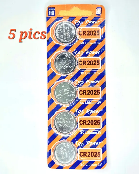 Top Power CR2025 SC Lithium Cell coin button Battery 3V For Computer ...
