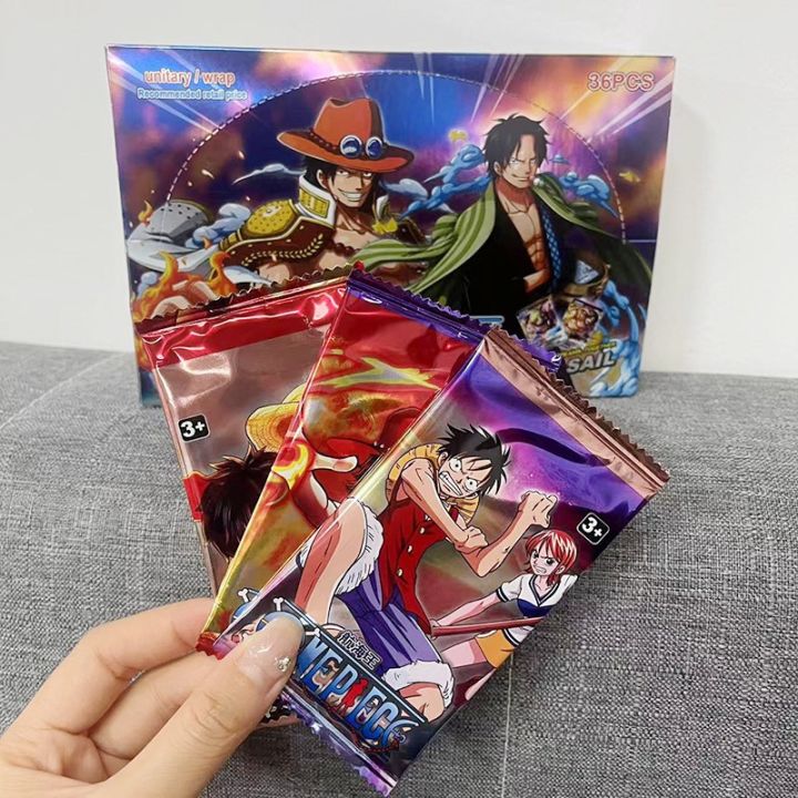 Anime One Piece Collection Cards B00STER Pack Anime Luffy Zoro Nami ...