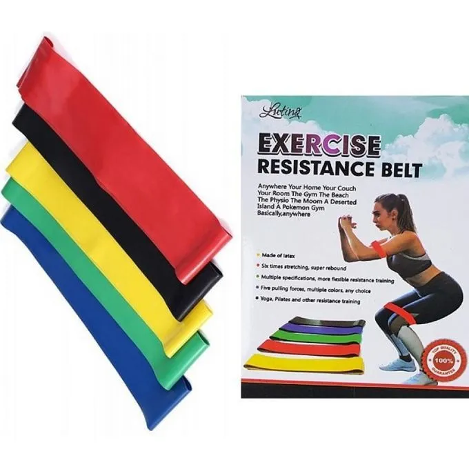 Exercise resistance belt - 5 Pcs | Daraz.com.bd
