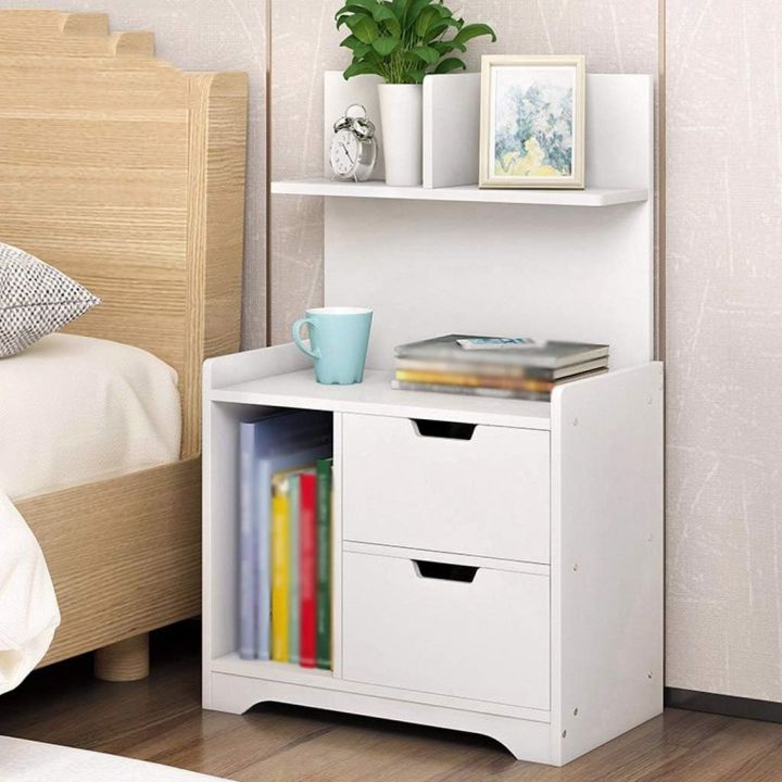 Royal Decor M39 2-Drawers Invisible Handle Bedside Storage Cabinet ...