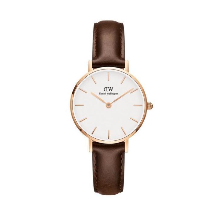 WD01 Leather Analog Watch For Men - Brown | Daraz.com.bd