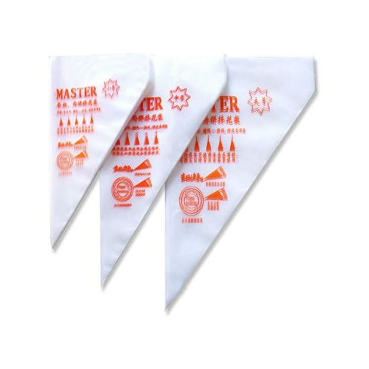 20 Piece Plastic Disposable Piping Bags Convenient Cake Cream Decorating Solution For Home Bakers Daraz .bd
