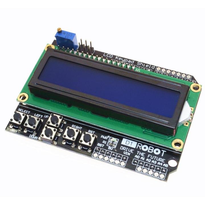Keypad Shield With LCD1602 LCD Display Monitor 1602 16×02 5V Character ...