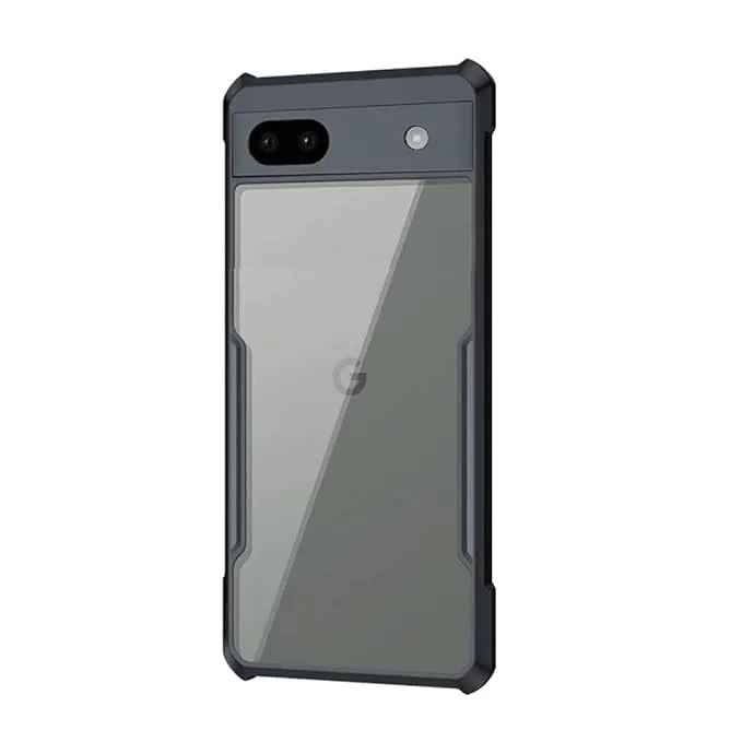 Google Pixel 6A Protective Black Border Crystal Clear Xundd Mobile Back ...