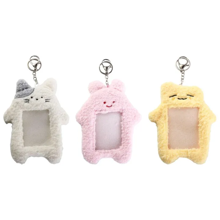 Cat Cartoon Plush Photocard Holder Kawaii Rabbit Korean Style Bus Card ...