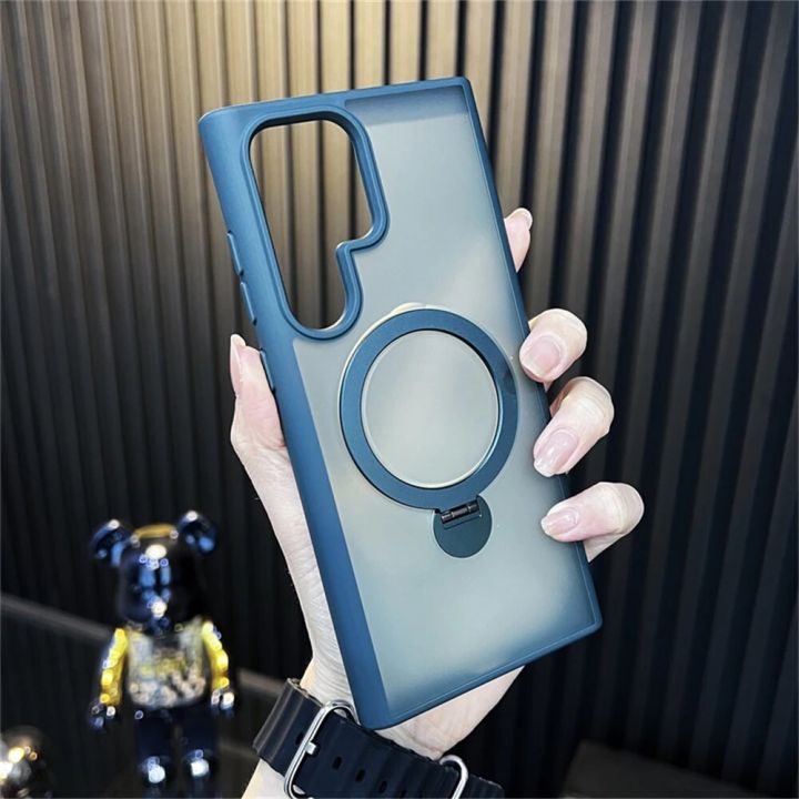 HODON Luxury Translucent Matte Magnetic Phone Cases for Samsung S24 ...