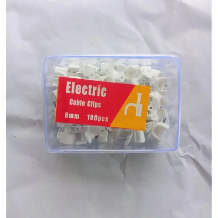 8mm Round Cable Clip (100=Pieces) | Daraz.com.bd