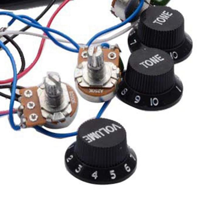 Electric Guitar Pickup Wiring Harness Prewired 5-Way Switch SSS Pickup ...