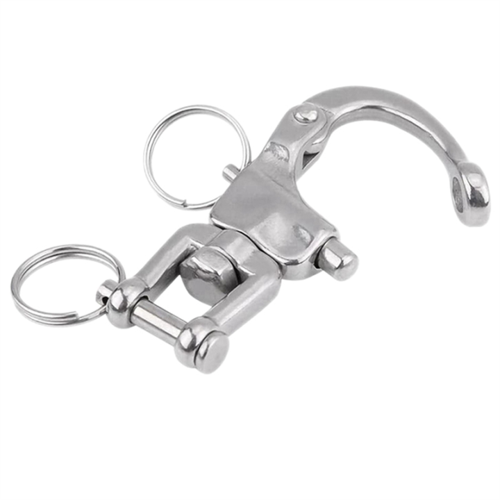 316 Stainless Steel Swivel Shackle Fork Fixed Spring Universal Swivel ...