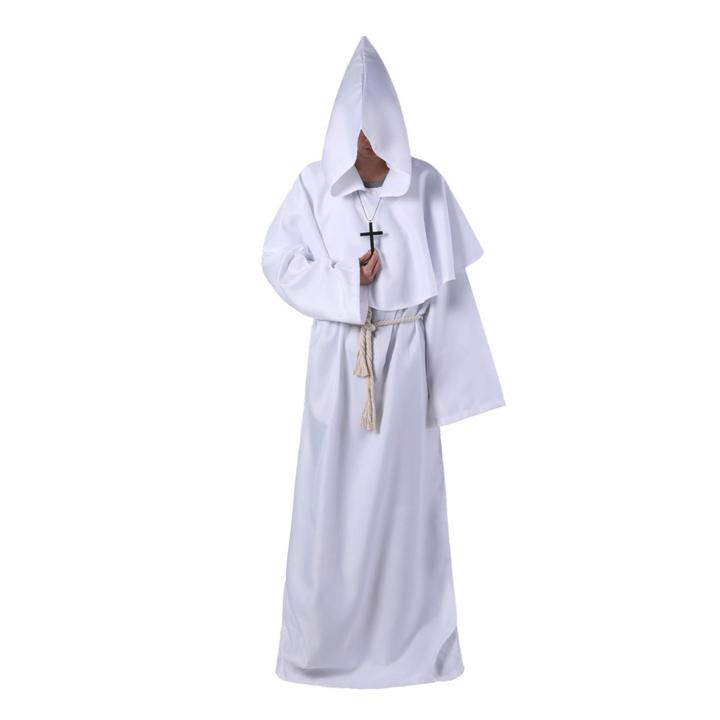 Medieval Monk Robe Cosplay Medieval Monk Robe Wizard Cosplay Costume ...