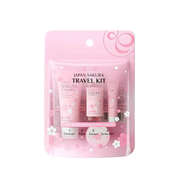 Laikou Japan Sakura Travel Kit - 4Pcs | Daraz.com.bd