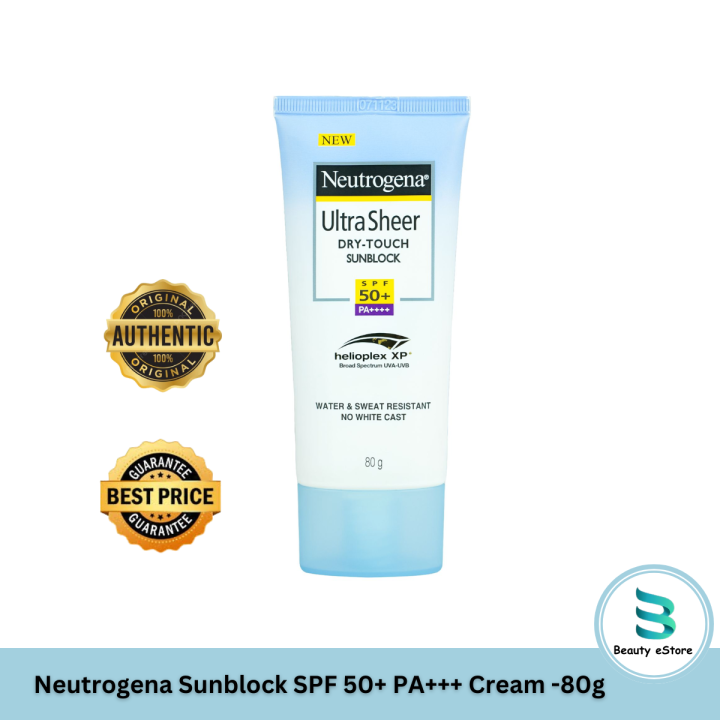 Neutrogena Ultra Sheer Dry-Touch Sunblock Sunscreen Cream-80 gram SPF 50+ PA+++ | Daraz.com.bd
