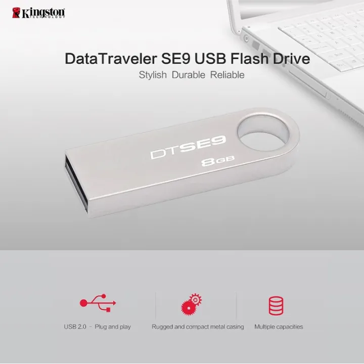 【FUPANG】[24h Ship Ready FREE Shipping Kingston SE9 USB Drive Metal 2.0 ...