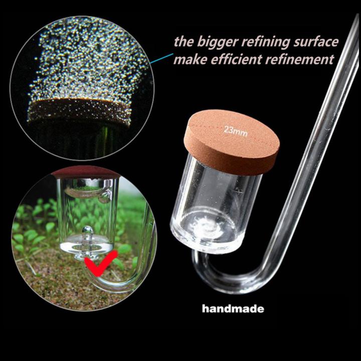 2 Set 4 in 1 Acrylic CO2 Diffuser Reactor Bubble Counter Aquarium Fish ...