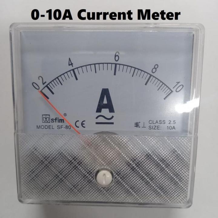 AMP Meter AC Analog Ampere Meter 0-10A Gauge Square Panel Current ...