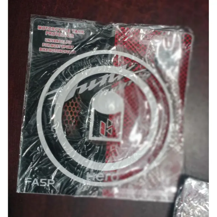 HERO HUNK MOTOR BIKE TANKI 3D UNIVERSAL Carbon Fiber motor bike sticker ...