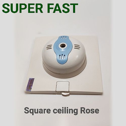 Ceiling Rose Shape Square White Electrical Wiring for Fan Tube Light ...