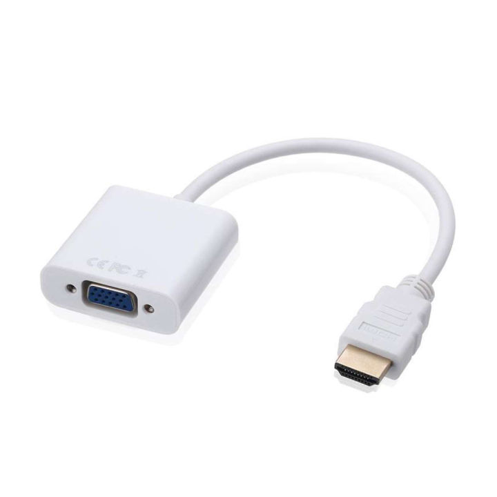 Hi Speed HDMI to VGA - White | Daraz.com.bd