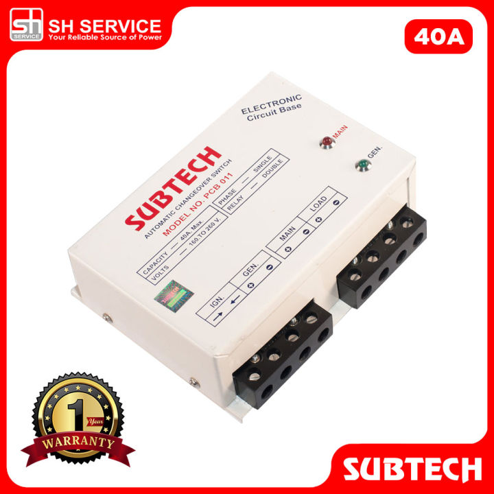 SUBTECH Automatic Changeover Generator Switch | MODEL NO. PCB 011 | Generator Automatic Switch ...