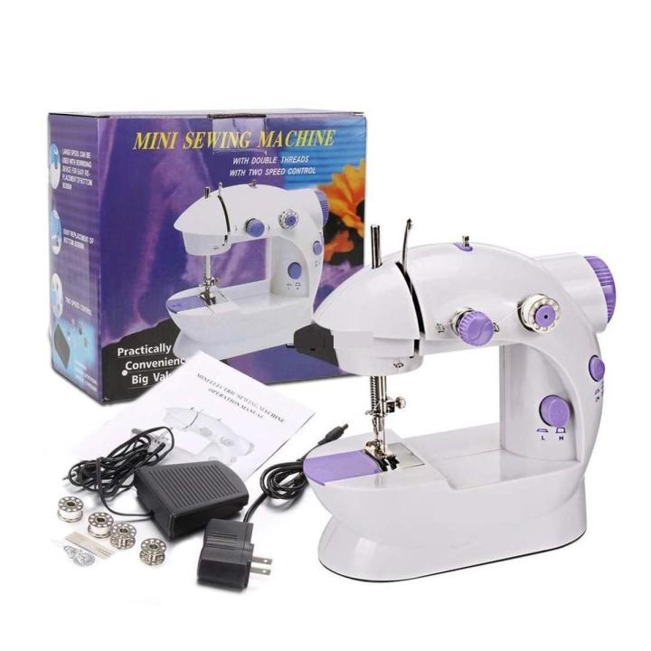 8 in 1 Mini Sewing Machine - Dual Speed Portable Mini Electric Pedal ...