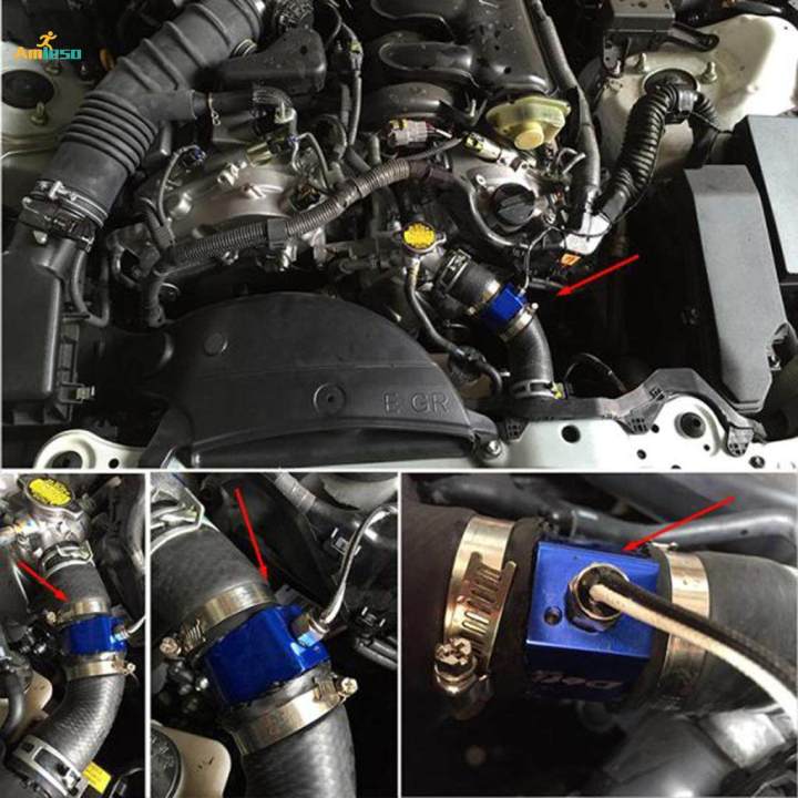 32mm Water Temperature Sensor Adapter Gauge Sensor Radiator Hose Temp ...