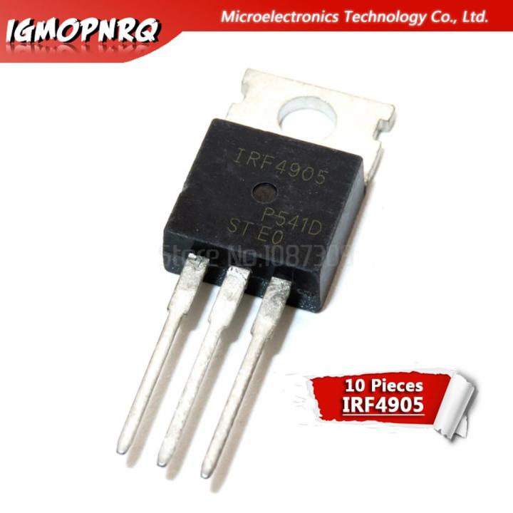 【happy one】10pcs IRF4905 IRF4905PBF TO-220 200W FET P channel field ...