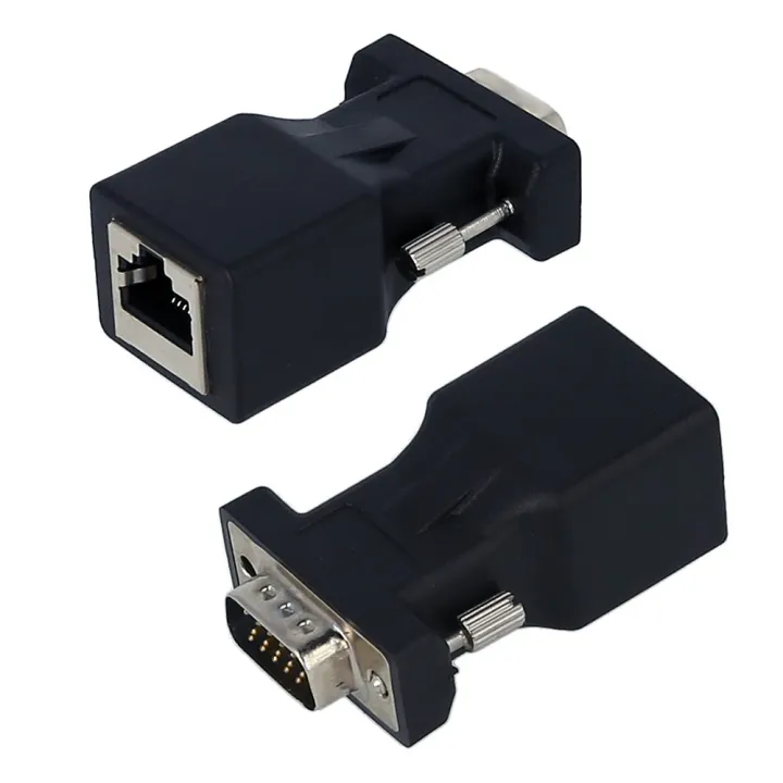 2PCS VGA to RJ45 Adapter VGA Male to RJ45 Adapter Ethernet Port ...