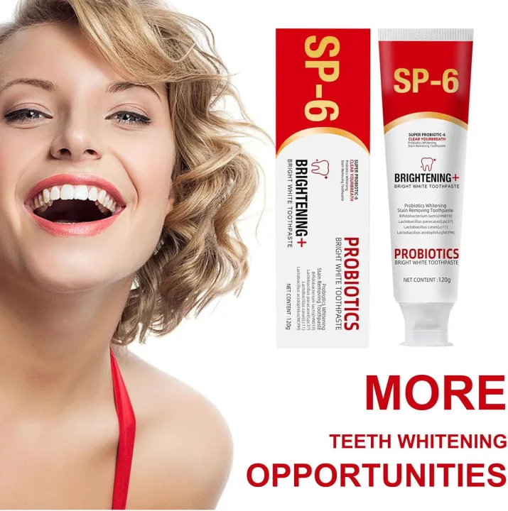 Sp-6 Ultra Whitening Toothpaste for Fresh Breath,Sp-6 Probiotics Bright ...