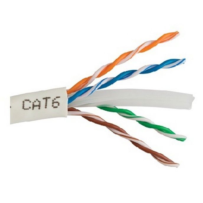 Cat-6 Cable (For Internet Lan Networking And CCTV Camera - 328 Feet/100 ...