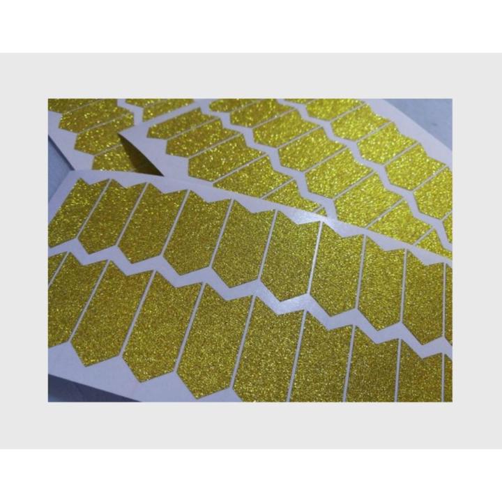 Glittery Golden Arrow Stickers Pack - 50 Pcs | Daraz.com.bd