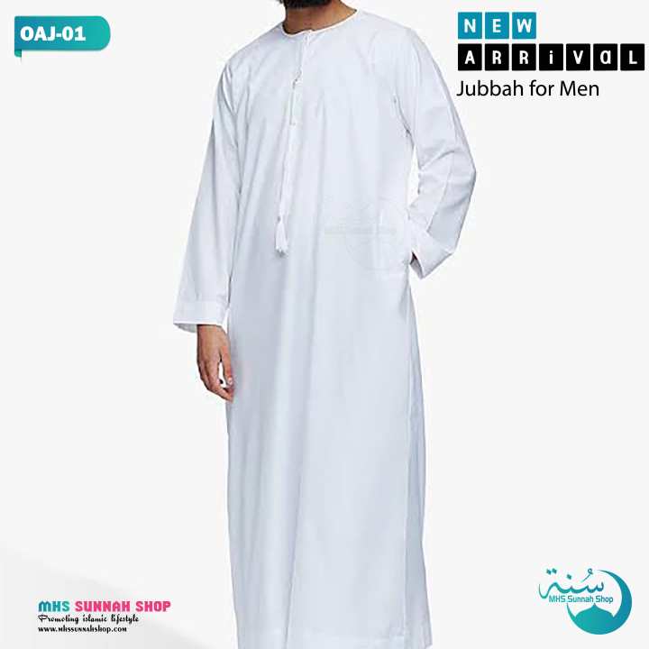 White Color Muslim Clothing Thobe || Korean Micro Torre Fabric Omani ...