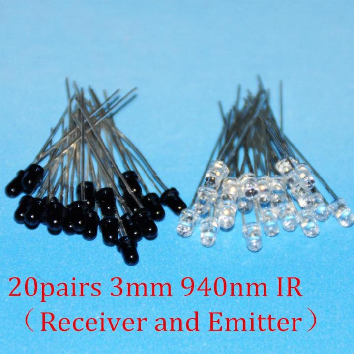 【happy one】20IR LED 940nm 3mm LEDs 940 nm Emissor Infravermelho Emitter ...