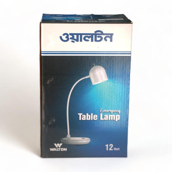 Walton WLED-ETL-12W Emergency Table Lamp - White - 368380 | Daraz.com.bd