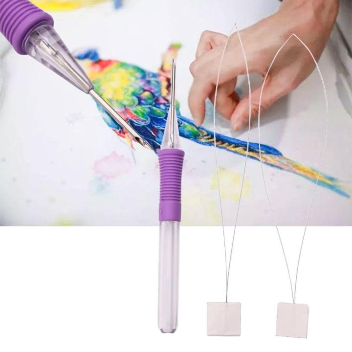 Plastic DIY Knitting Stitching -Stitch Weaving Embroidery Tool Threader ...