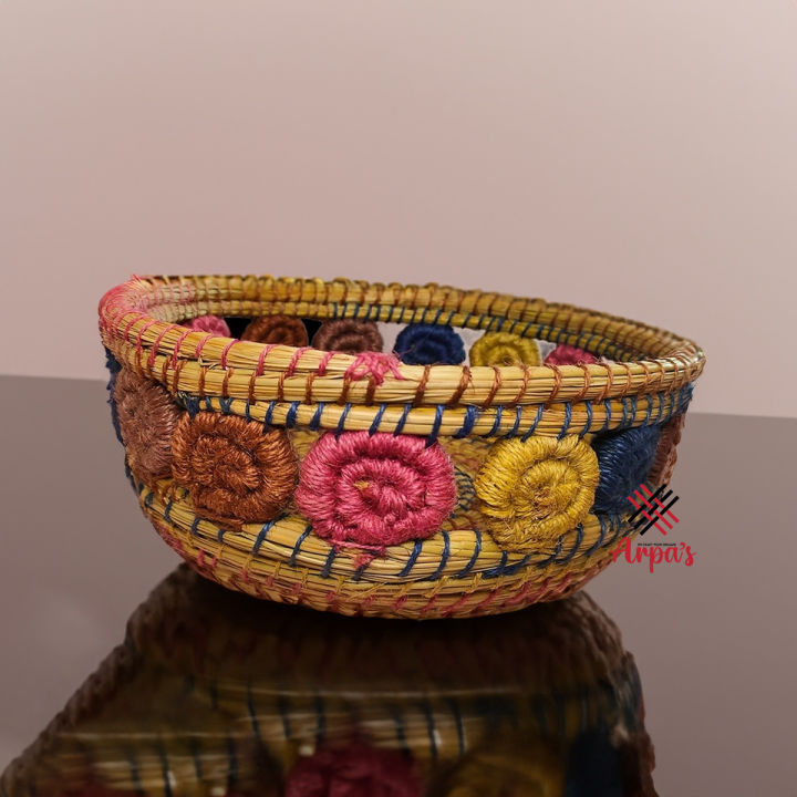 Handwoven Hogla (Seagrass) Basket | Hogla Basket for a Tidy and Trendy ...