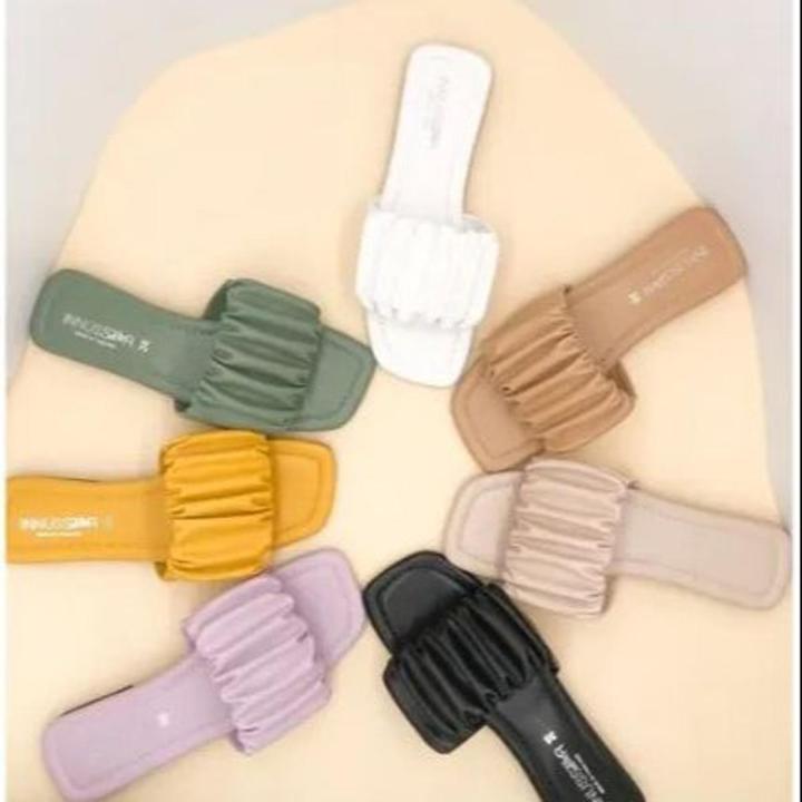 Ruched Design Slide Sandals Imported from Thailand | Daraz.com.bd