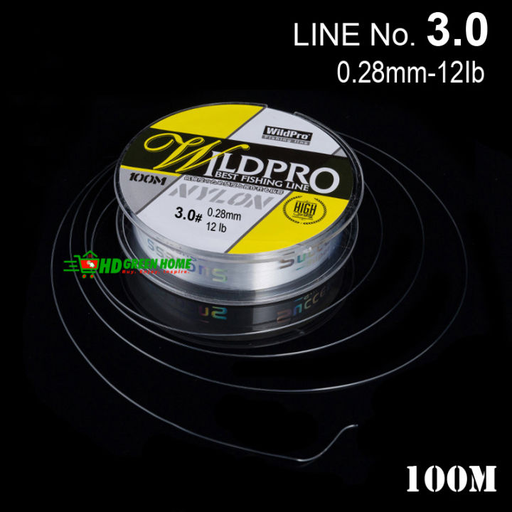 100M Strong Nylon Fishing Line Durable Monofilament Sea Fresh Water ...