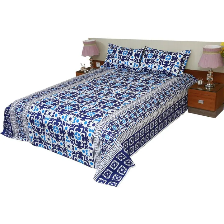 Double Size Bed Sheet 3 Piece Set | Daraz.com.bd