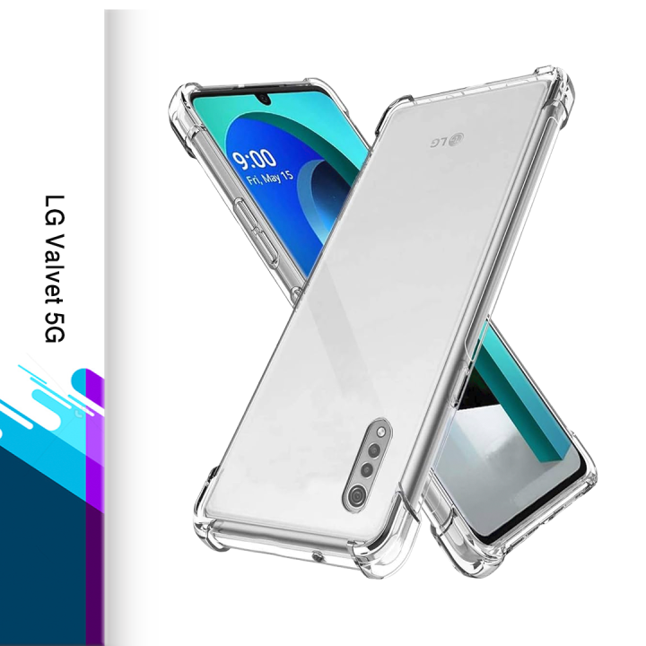 For LG Valvet 5G - USG Premium Silicone Case Crystal Clear Soft TPU ...