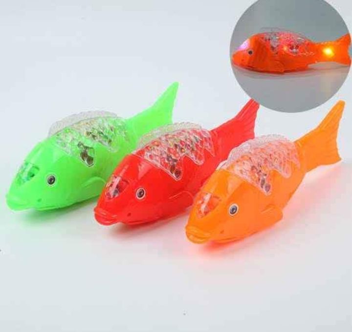 Electric moving Fish Toys with 3D Light & Music Projections fish ...