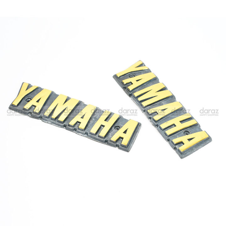 Yamaha Rx 100/RX 115 Fuel Tank Emblem Monogram Logo - GOLDEN | Daraz.com.bd