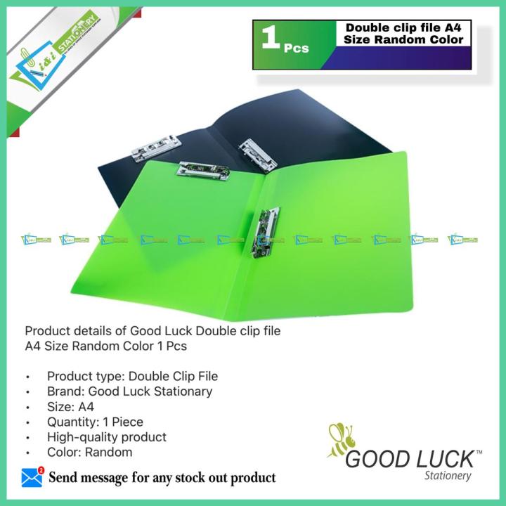 Good Luck Double Punch file A4 Size Random Color 1 Pcs | Daraz.com.bd